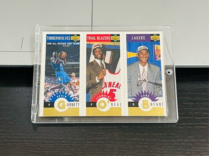 96-97 UD Collector’s Choice Gold Mini Kobe Bryant RC 金版 復古三連卡 迷你新人小卡 古董 ...