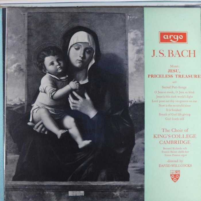 英版古典-大Argo/ZRG 5234/巴哈:經文歌-耶穌,無價之寶/威爾寇克-劍橋國王學院合唱團 | Yahoo拍賣