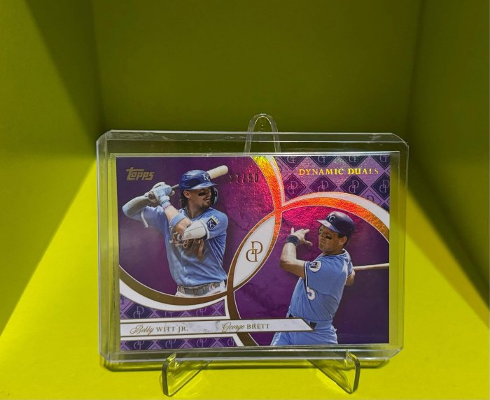 2024 Topps Dynamic Duals Bobby Witt Jr & George Brett Amethyst Parallel ...