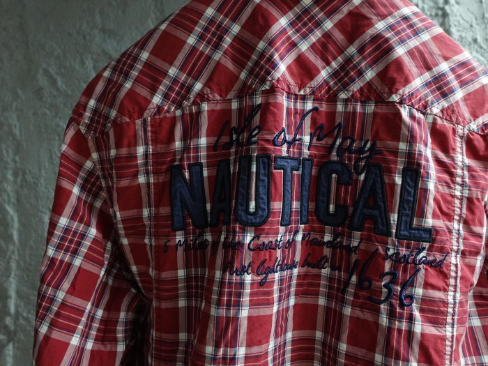 CA 專櫃品牌 ESPRIT 格紋 純棉 長袖襯衫 M號 一元起標無底價E182 | Yahoo拍賣