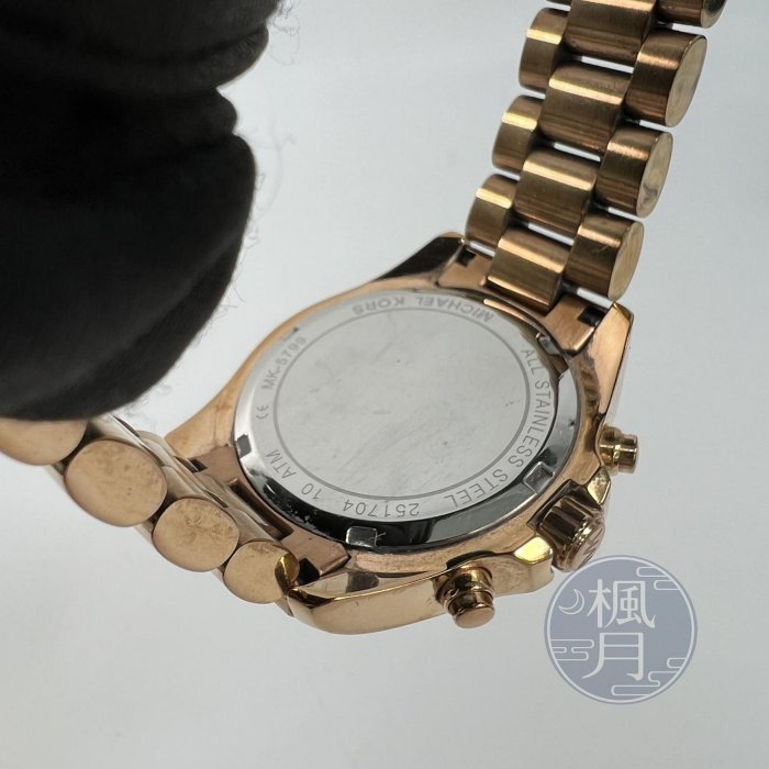 【一元起標 06/30】 MICHAEL KORS MK5799 玫瑰金 三眼手錶 122.4G | Yahoo拍賣