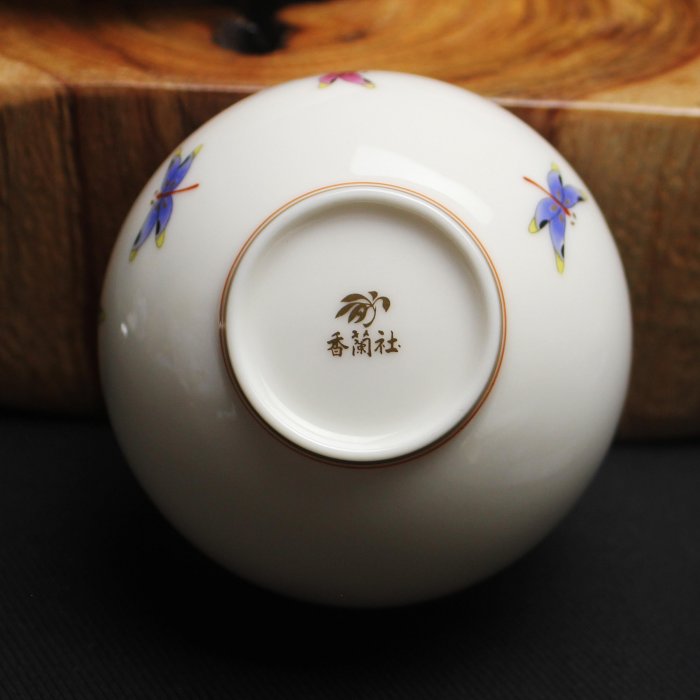 【桑園の】日本 稀有 香蘭社 大自然 好朋友系列 瓷器 薄胎 湯吞 茶杯 3件 美品 Q 6159 | Yahoo拍賣