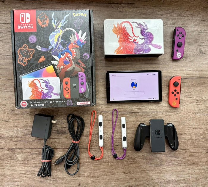 §上進心集團§ 任天堂 Switch oled款 台灣公司貨 Nintendo 寶可夢 朱/紫 盒裝 143 | Yahoo拍賣