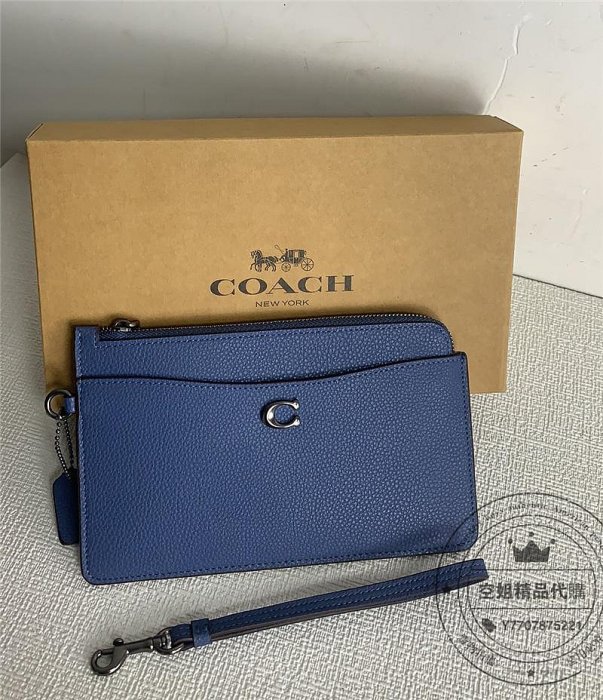 空姐精品代購 Coach C8434 C8568 C8569 蔻馳熱賣新款 素面全皮多色可選 手腕包 拉鏈手拿包 零錢包 手機包 鑰匙包 手挽 ...