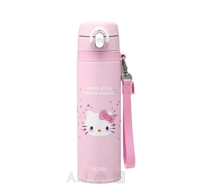 Hello Kitty 50週年限定 THERMOS 膳魔師保溫瓶 _JNT-550系列_550ml JNT-550KT-FTPK | Yahoo拍賣