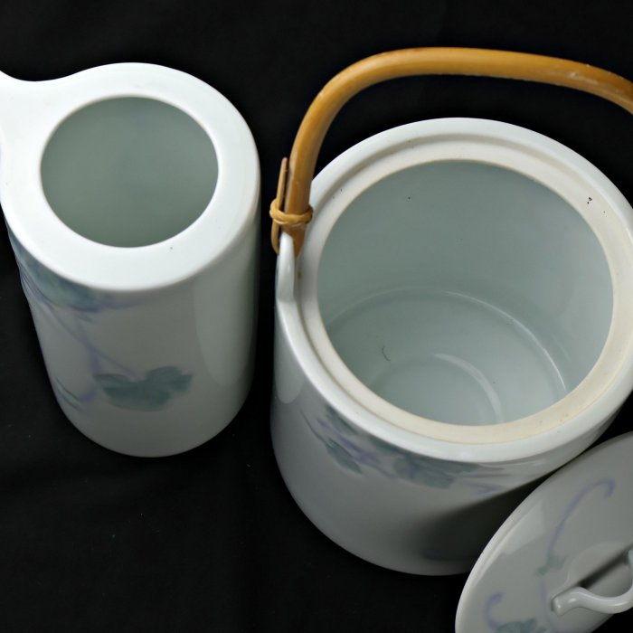 【桑園の】老日本 有田燒 耕山窯 陶瓷 花卉紋 水割套裝組 冰筒 酒壺 (委託品) T 7487 A09 | Yahoo拍賣