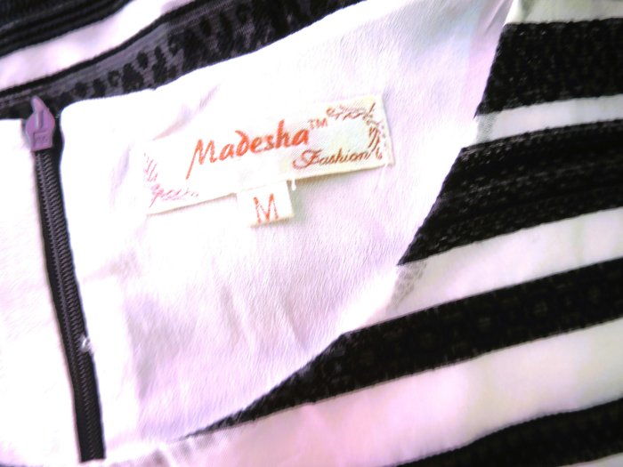 四季熱賣.98起競標︵＊Madesha 氣質優雅七分雪紡袖條紋洋裝(M)3572 | Yahoo拍賣