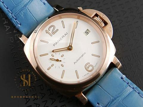 【鴻昇名錶】 PANERAI 沛納海 Luminor Due PAM01045 PAM1045 玫瑰金材質 象牙白色面盤 三日鍊 快拆錶帶 ...