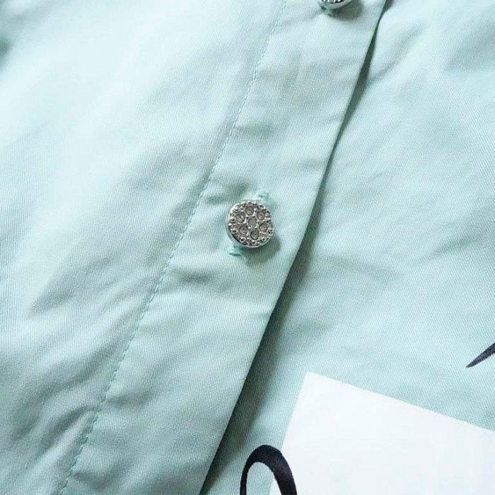 一元起標～當 我 們 在 衣 起C-WIT＊╯全新專櫃奇威色塊燙漆襯衫L | Yahoo拍賣