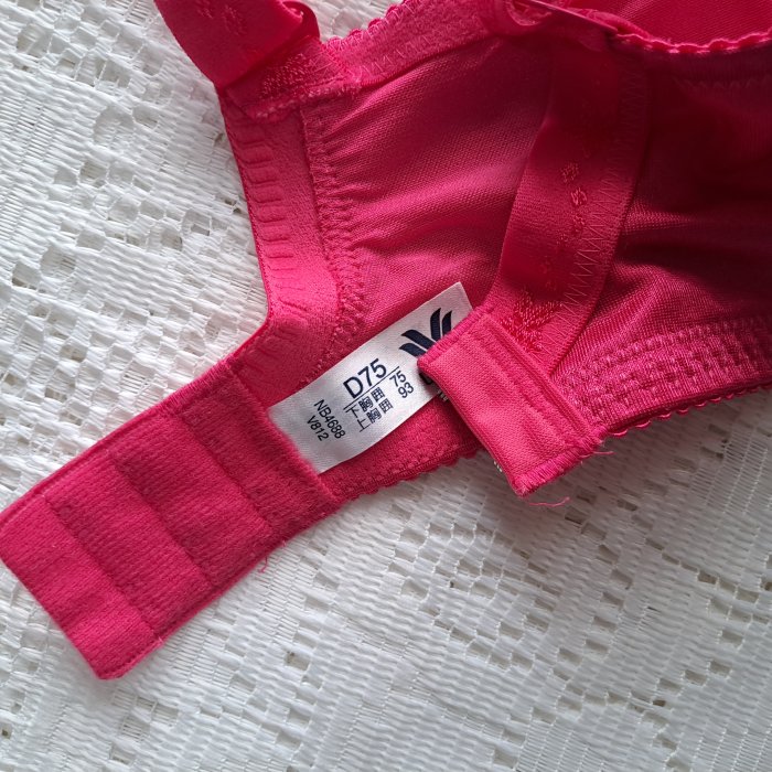 ＊二手美品＊9B0A*BE0【華歌爾~深藏不露系列~炫彩粉色上衣】~75D~直購390元~ | Yahoo拍賣