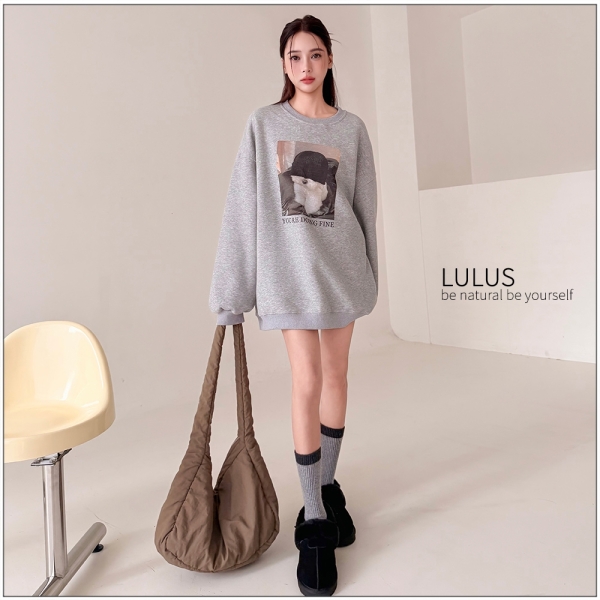 LULUS/毛帽小狗寬鬆大學TEE3色【A01251137】 | 無袖 | Yahoo購物中心