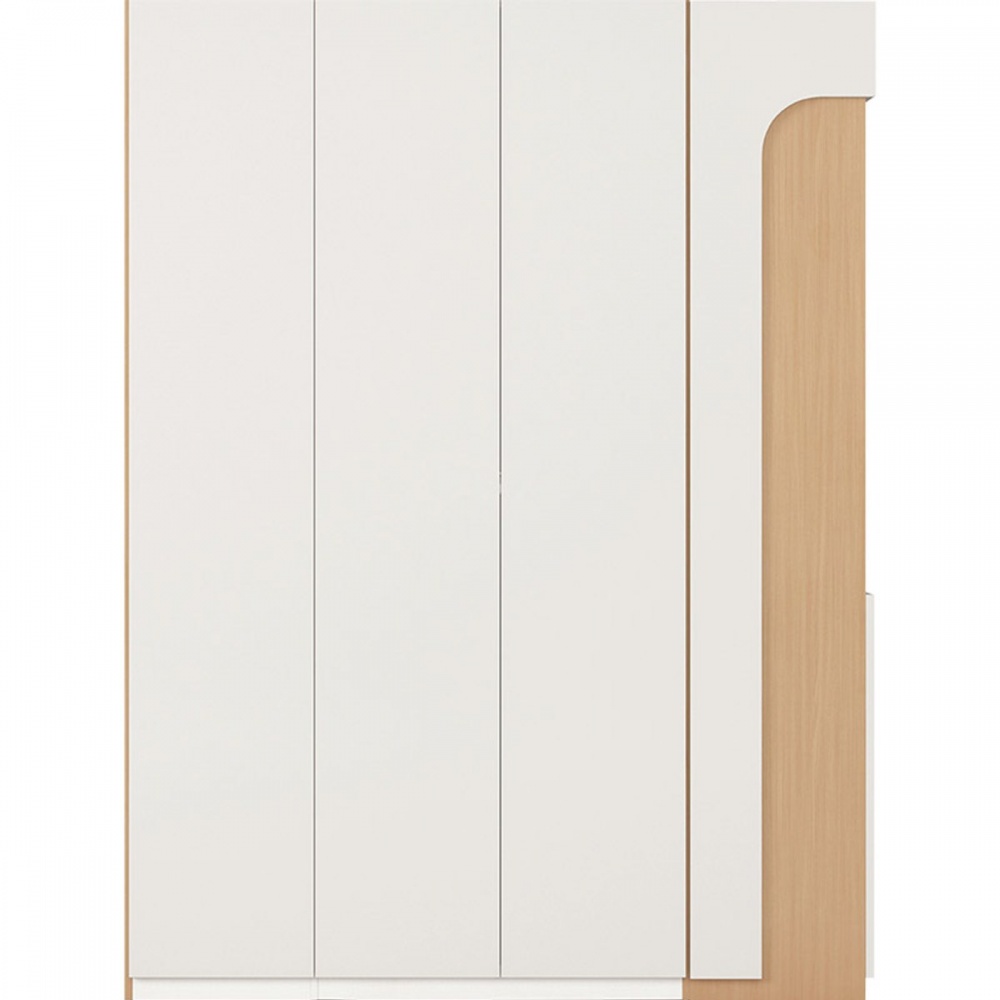 林氏木業空島三門衣櫃 UV1D-原木色 (附邊櫃) (H014369580) | 寬120~149cm | Yahoo購物中心