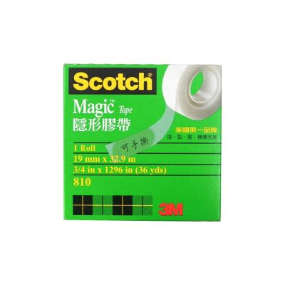 【3M】Scotch 隱形膠帶 可書寫 可手撕 19mm x 32.9M 12捲/支 810-3/4 | 其他辦公事務用品 | Yahoo購物中心