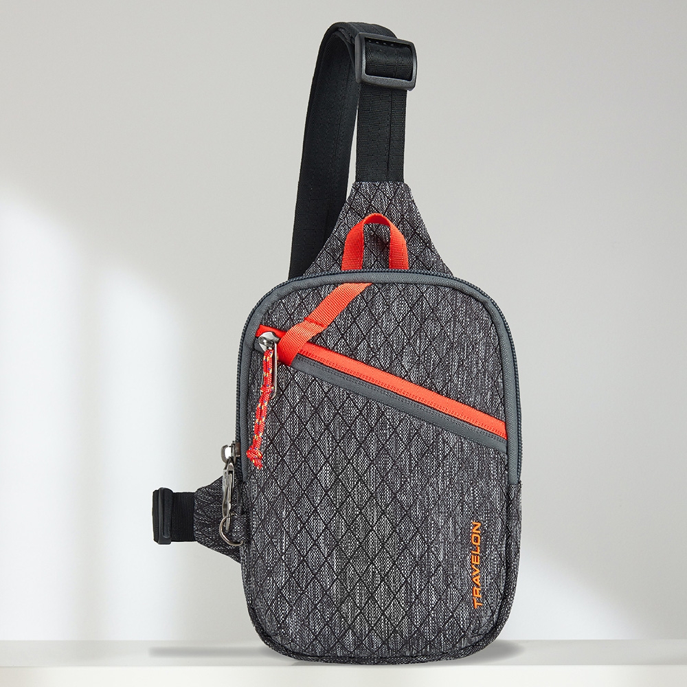《TRAVELON》Greenlander防盜胸包-灰-- 側背包 斜背包 背帶包 防割防搶 | 斜/肩背包 | Yahoo購物中心