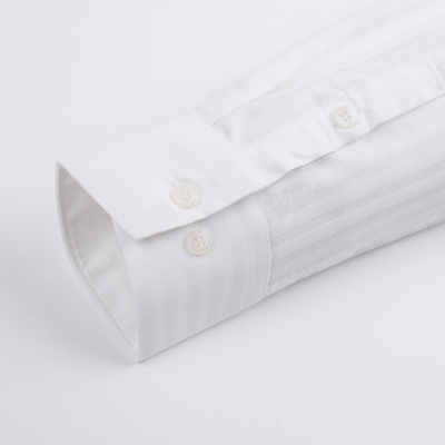 【ROBERTA 諾貝達】男裝 流行時尚 素條織紋白色商務長袖襯衫 | 長袖 | Yahoo購物中心