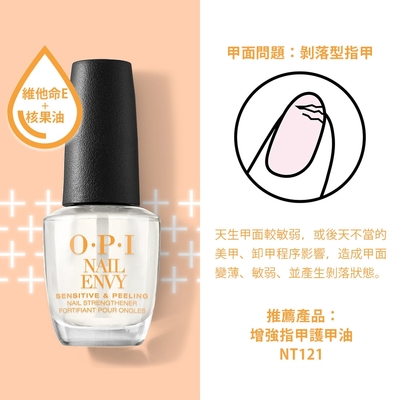 OPI 增強指甲護甲油15mL-敏感易剝落指甲配方-NT121．硬甲油/可取代 經典指甲油底油/Base Coat/NAIL ENVY系列/甲 ...