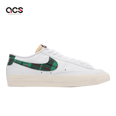 Nike 休閒鞋 Blazer Low 77 PRM 白 綠 格紋 男鞋 Tartan 低筒 DV0801-100 | 休閒鞋 | Yahoo購物中心