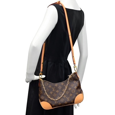 LV Louis Vuitton路易威登 M45832 BOULOGNE系列經典Monogram帆布手提/斜背包(咖啡色) | LV路易威登 ...