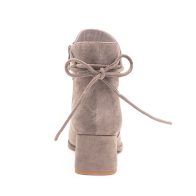 Pineapple Outfitter-BIMO 羊皮後綁帶中跟短靴-絨灰 | 長靴/膝上靴 | Yahoo購物中心