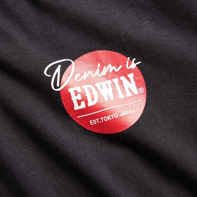 EDWIN 男裝 圓標LOGO短袖T恤-黑色 | 短袖T恤 | Yahoo購物中心