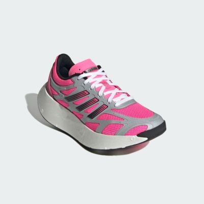 Adidas Adizero Aruku W [JP5568] 女 慢跑鞋 彈力 支撐 厚底 緩震 粉紅 銀 | 慢跑鞋 | Yahoo購物中心