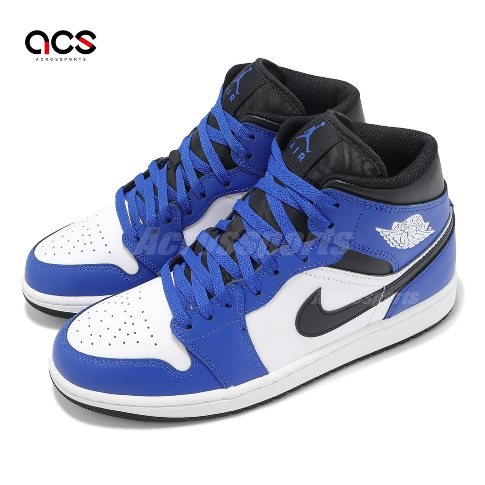 Nike 休閒鞋 Air Jordan 1 Mid Game Royal 男鞋 藍 黑 中筒 AJ1 喬丹 DQ8426-402 | 休閒鞋 ...