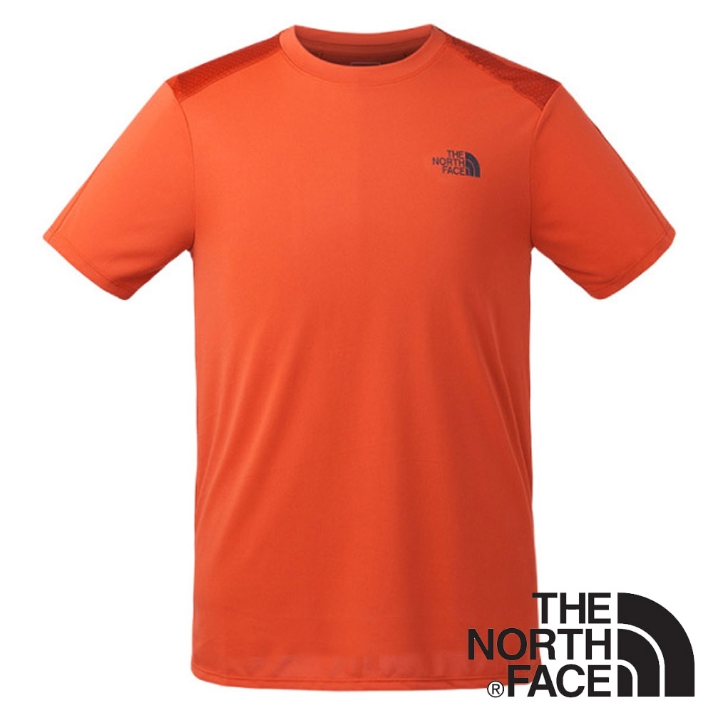 The North Face 男 FlashDry-XD閃電快乾耐磨短袖快排衫_橘 N | 短袖上衣 | Yahoo購物中心