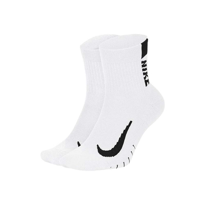 NIKE 男女襪子-兩雙入-DRI-FIT 長襪 訓練 慢跑 SX7556-100 白黑 | 襪子 | Yahoo購物中心
