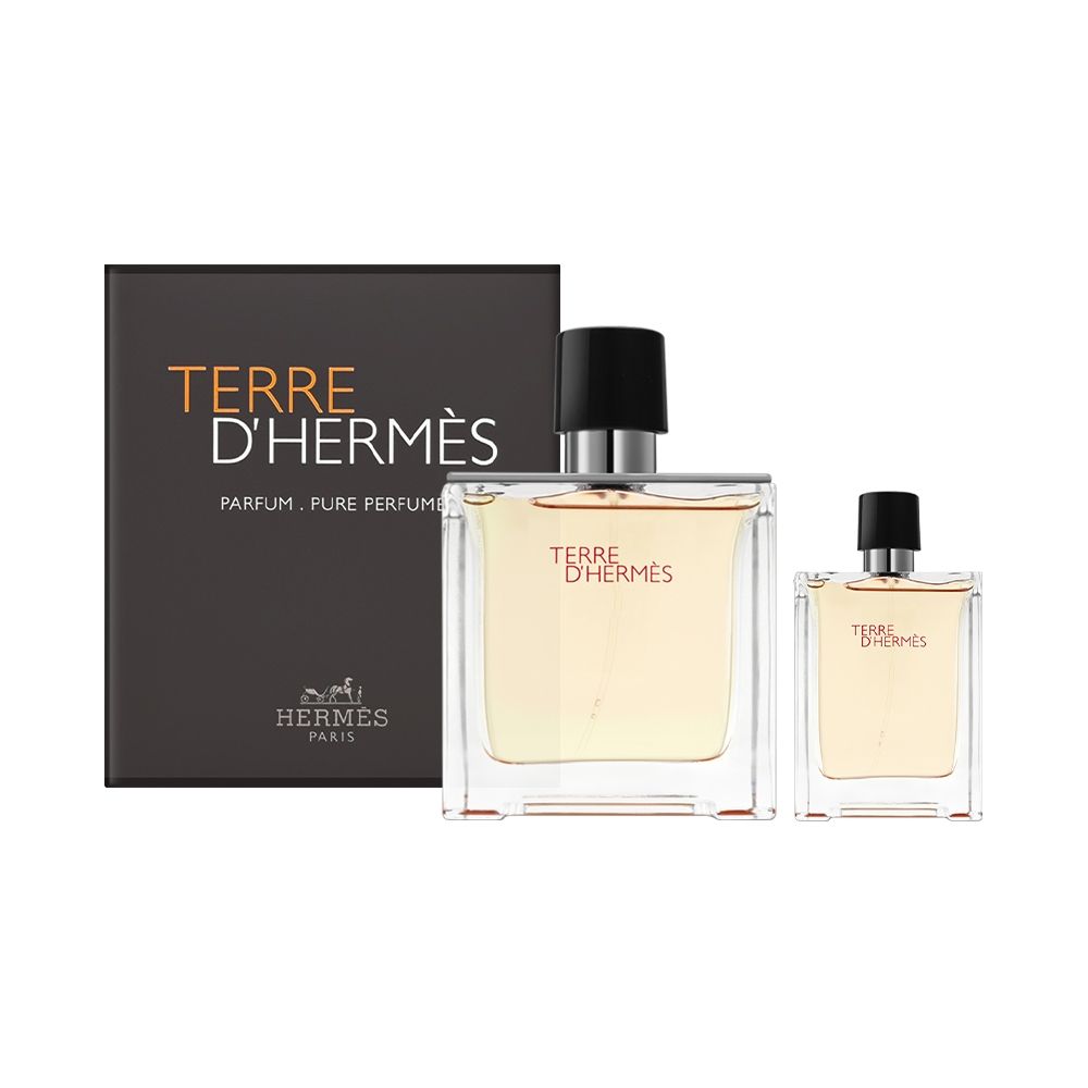 Hermes愛馬仕 Terre d'Hermes 大地香精禮盒 75ml+12.5ml | HERMES | Yahoo購物中心