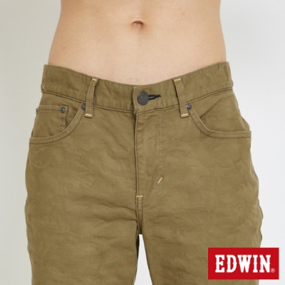 EDWIN EDGE LINE 大尺碼 迷彩緹織 中直筒休閒褲-男款 灰褐色 | 直筒褲 | Yahoo購物中心