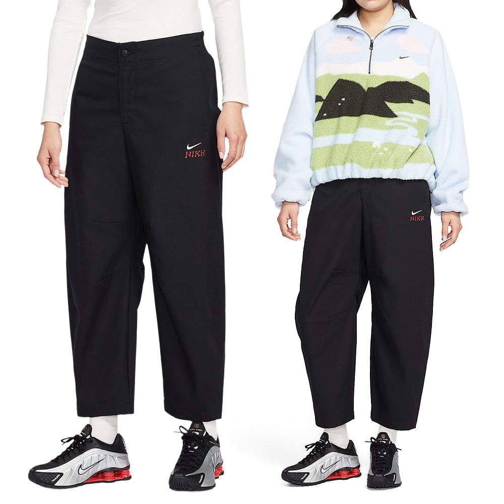 Nike As W Nsw Barrel Pant Cny 長褲 女款 黑色 新年馬年 寬鬆 九分 IQ3824-010 | NIKE ...