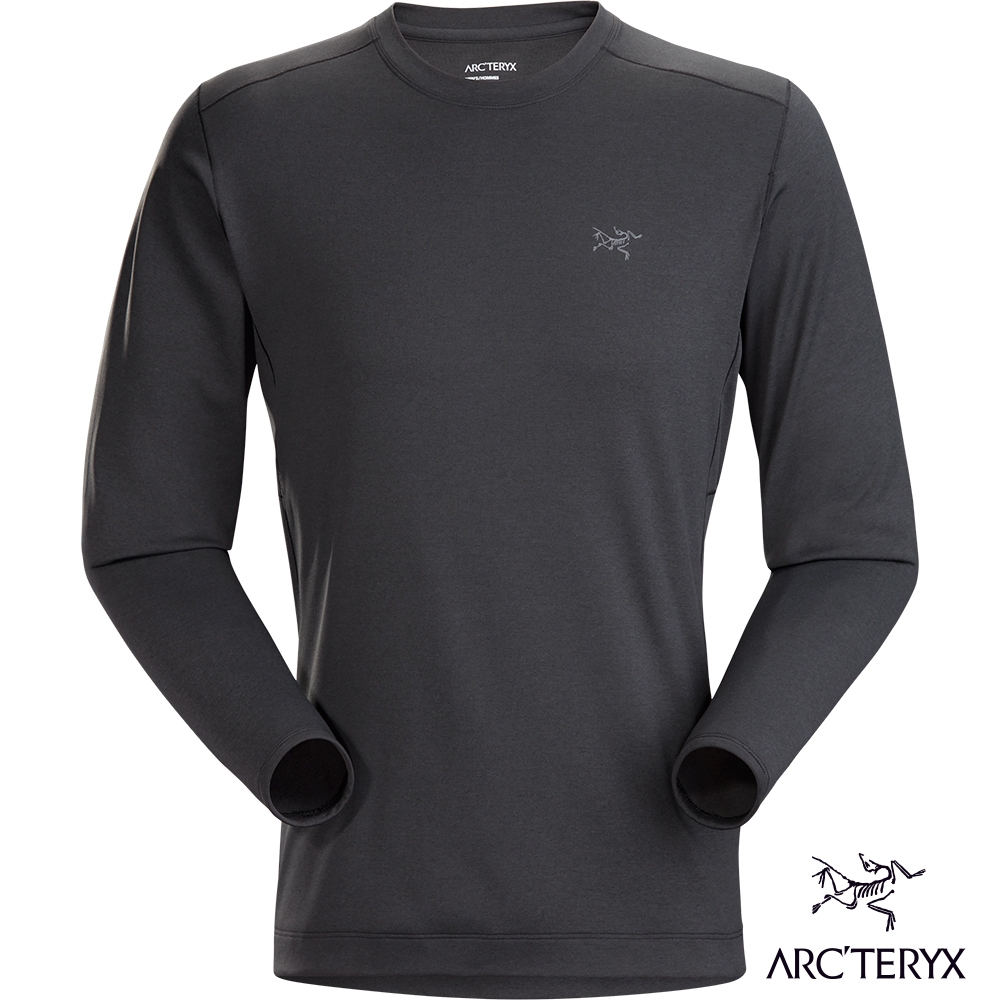 Arcteryx 始祖鳥 男 Motus AR 長袖 圓領衫 黑灰 | 長袖上衣 | Yahoo購物中心