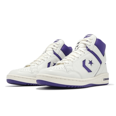 Converse 休閒鞋 Weapon 男鞋 女鞋 白 紫 高筒 皮革 緩衝 復古籃球鞋 情侶鞋 A11211C | 低筒鞋 | Yahoo購物中心