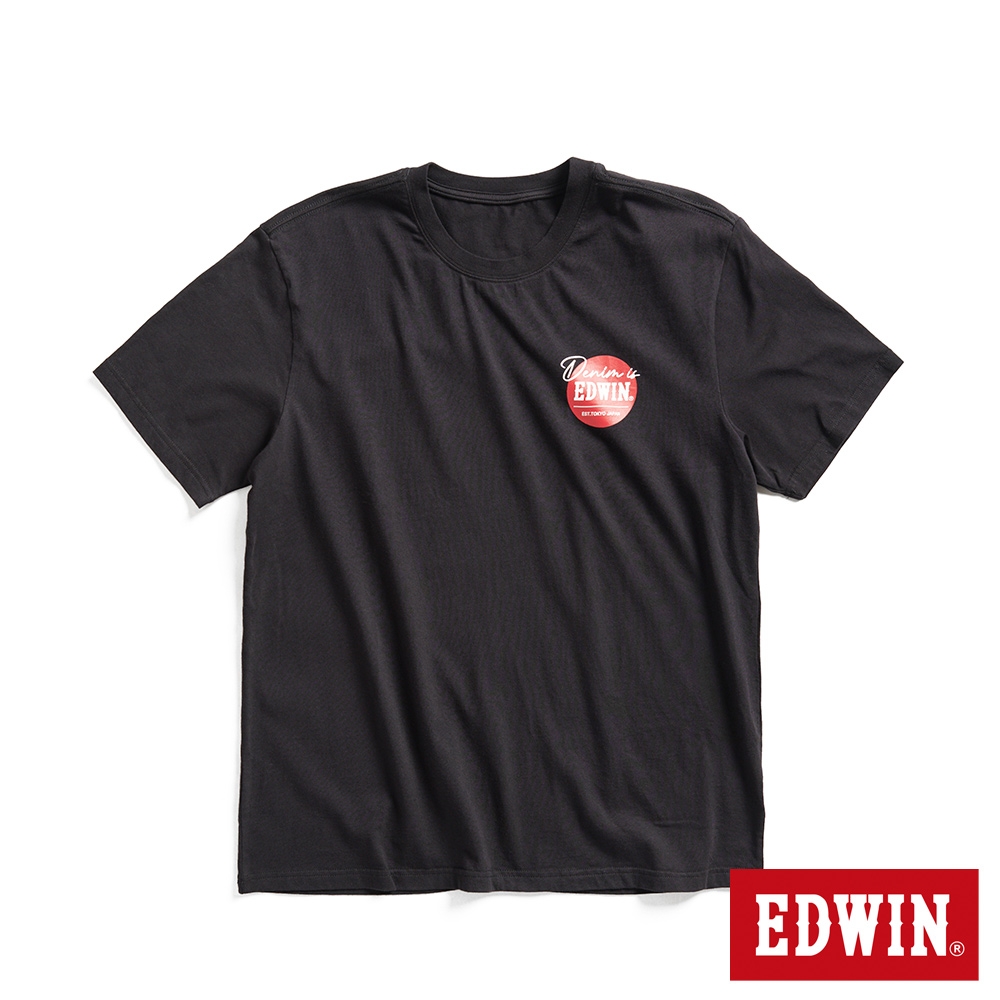 EDWIN 男裝 圓標LOGO短袖T恤-黑色 | 短袖T恤 | Yahoo購物中心