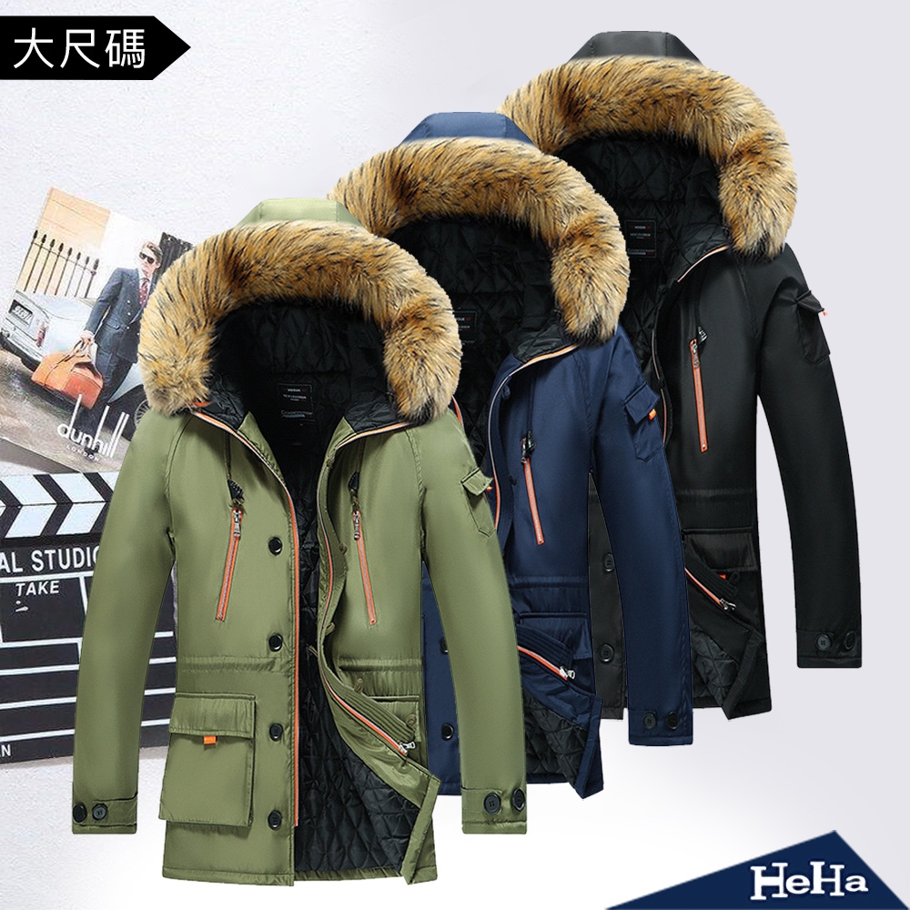 HeHa-加厚中長版連帽保暖外套 三色 | 大衣/風衣 | Yahoo購物中心