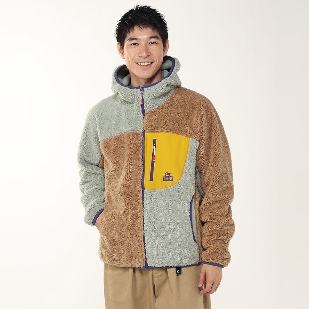 CHUMS Bonding Fleece Zip Parka 男 刷毛外套 SageCrazy CH041476C114 | 短袖上衣 ...