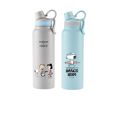 【美國康寧】(買一送一)Snapware Snoopy 美味早午餐/海灘假期 304不鏽鋼保溫保冰運動瓶-1200ml | 保冰/保溫杯(瓶) | Yahoo購物中心