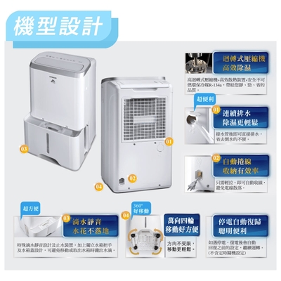 【HITACHI 日立】一級能效10公升節能除濕機RD-200HG/HS(玫瑰金/閃亮銀) | 6.1-10L | Yahoo購物中心