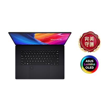 ASUS H7606WP 16吋4K可觸控效能筆電 (Ryzen AI9-HX370/RTX5070 8G/64GB/1TB SSD/曜夜黑 ...