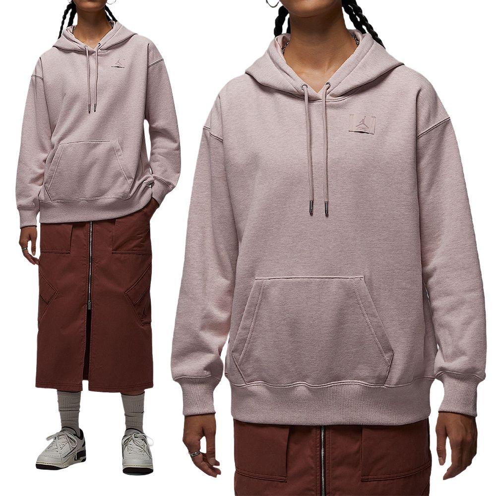 Nike AS W J FLT FLC FT PO 24 女款 粉灰色 女款 針織 連帽 長袖 HJ1312-292 | NIKE ...