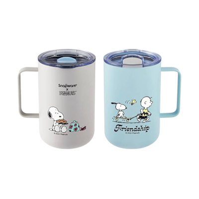 【美國康寧】(買一送一)Snapware Snoopy 美味早午餐/海灘假期 鋅陶瓷不鏽鋼保溫保冰辦公杯/桌上杯-620ML | 保冰/保溫杯(瓶) | Yahoo購物中心