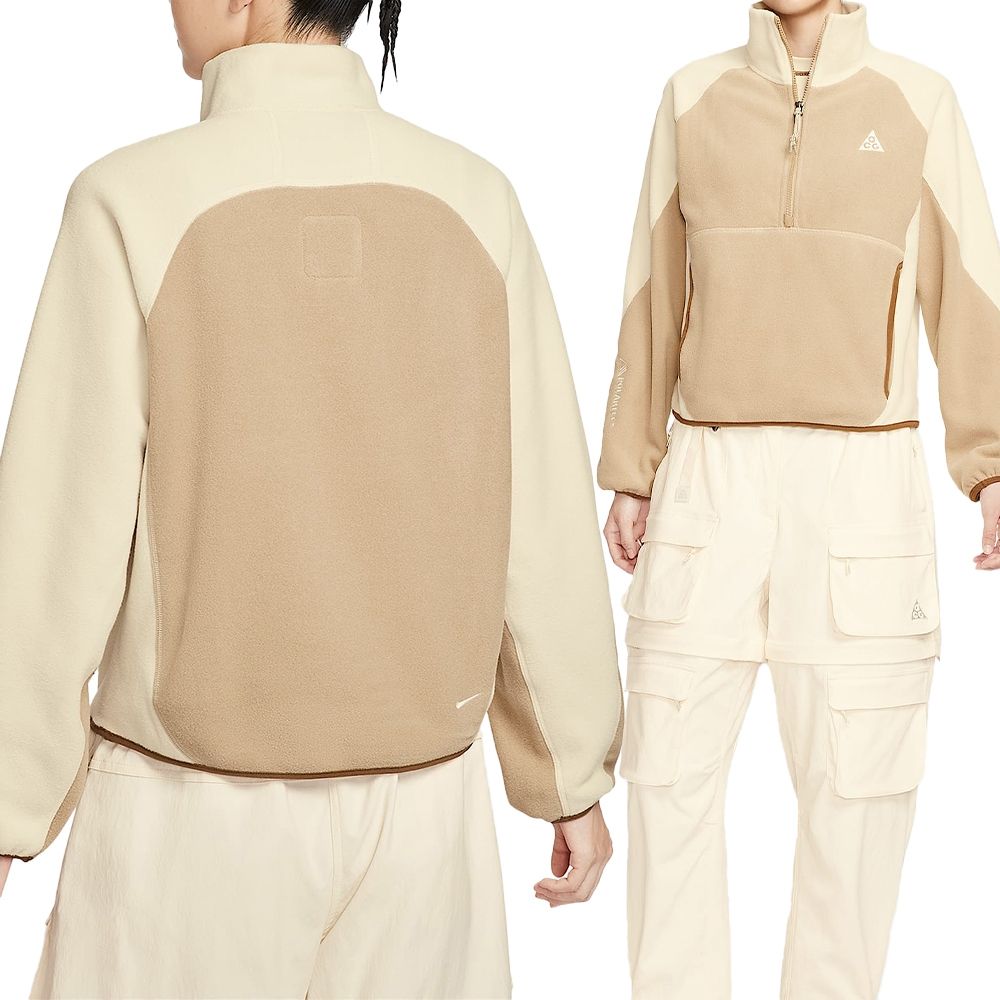 Nike As Acg Hz Wolf Tree Top 女款 卡其色 半長開襟 搖粒絨 長袖 HJ0238-297 | NIKE | Yahoo購物中心