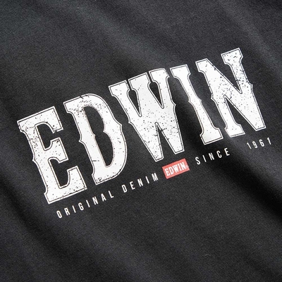 EDWIN 男裝 復古EDWIN經典短袖T恤-黑色 | T恤 | Yahoo購物中心