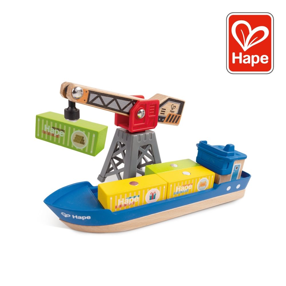 奇哥 德國Hape 集裝箱吊機玩具組合 | 其他玩具 | Yahoo購物中心