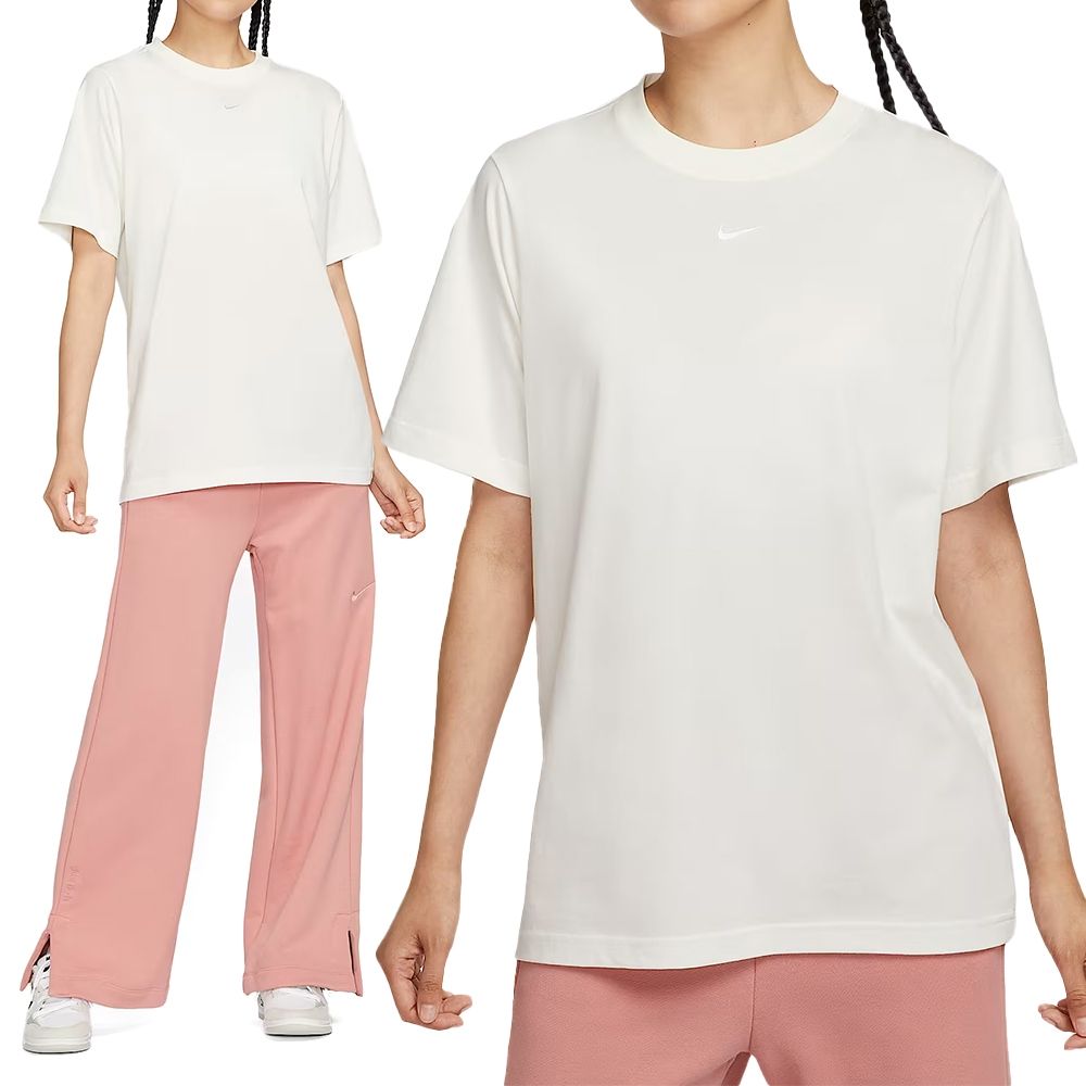 Nike AS W NSW Tee ESSNTL LBR 女款 米白色 休閒 上衣 短袖 FD4150-134 | NIKE | Yahoo購物中心