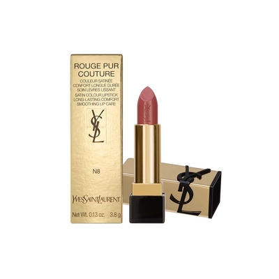 YSL 奢華緞面唇膏(3.8g) #N8【短效良品2026/08】_國際航空版 | YSL | Yahoo購物中心