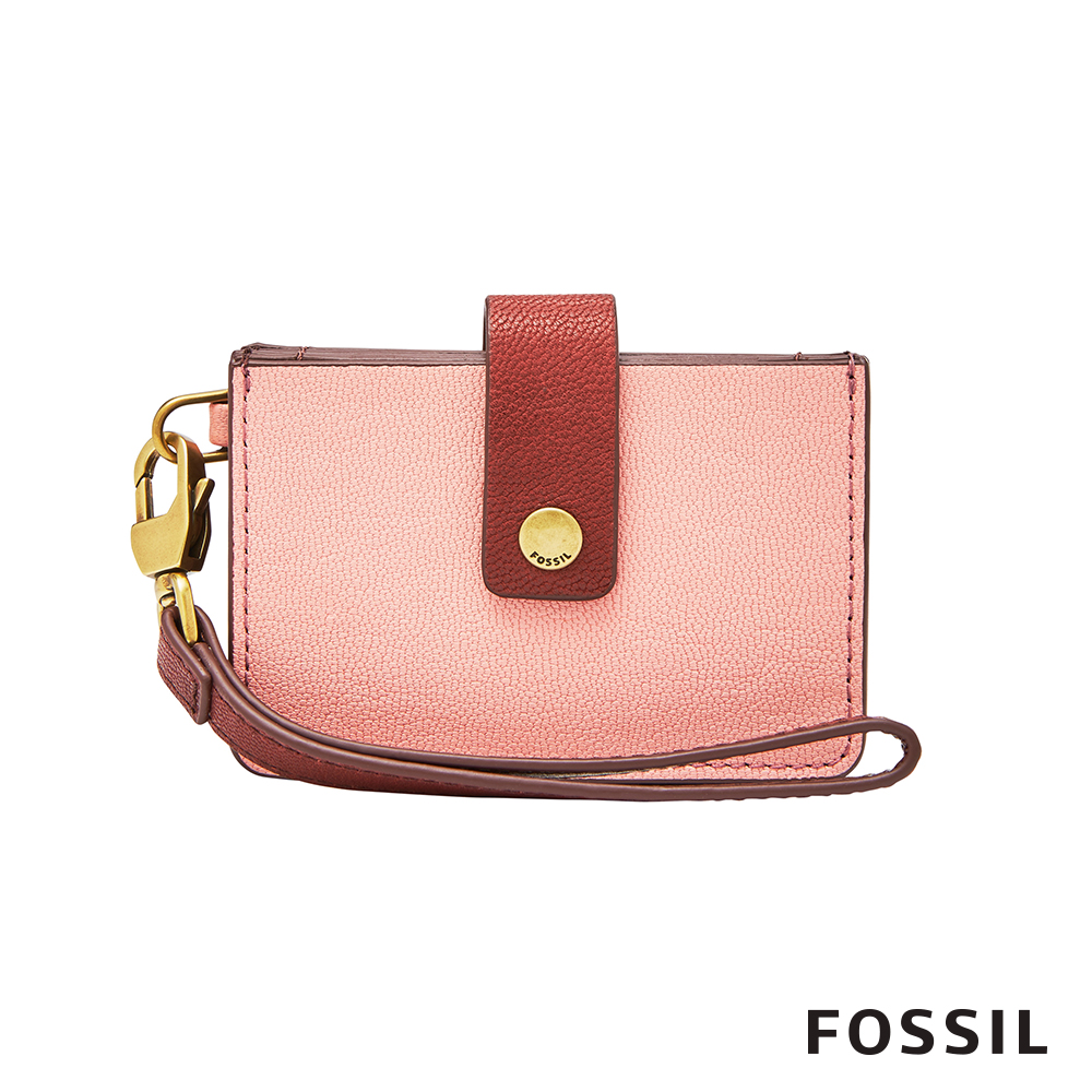 FOSSIL Mini Tab Wallet 系列多層小夾-粉橘色 | 斜/肩背包 | Yahoo購物中心