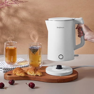 【美國康寧】Snapware SEKA 簡約時尚316不鏽鋼雙層防燙電熱水壺1.8L-兩色可選 | 快煮壺 | Yahoo購物中心