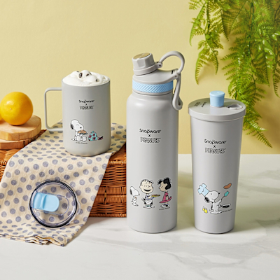 【美國康寧】(買一送一)Snapware Snoopy 美味早午餐/海灘假期 鋅陶瓷不鏽鋼保溫保冰辦公杯/桌上杯-620ML | 保冰/保溫杯(瓶) | Yahoo購物中心