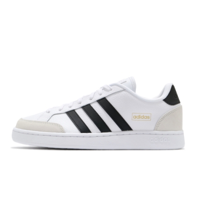 adidas 休閒鞋 Grand Court SE 復古 男鞋 愛迪達 三線 皮革鞋面 球鞋穿搭 白 黑 FW3277 | 休閒鞋 ...
